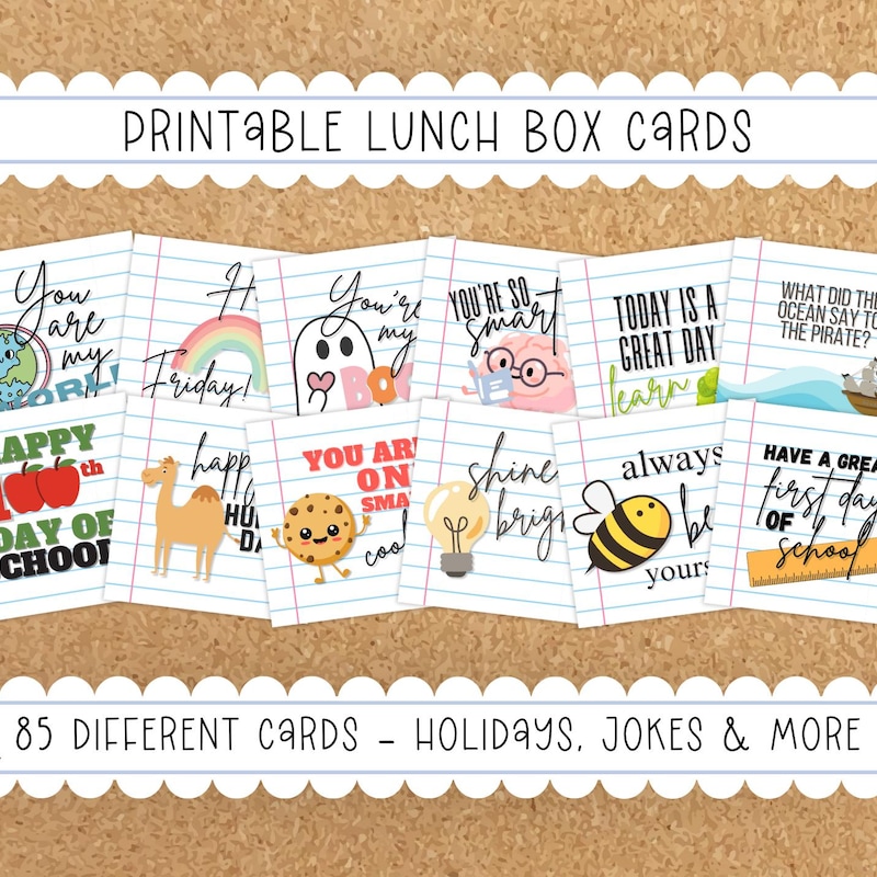 School Lunch Note Pad - Etsy UK