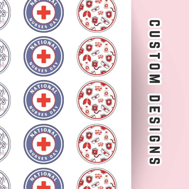 Printable National Nurses Day Cupcake Toppers | 2024 Happy Nurses Day ...