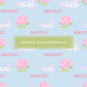 Seamless Nantucket Island Pattern | Instant Download, Digital Paper for ...
