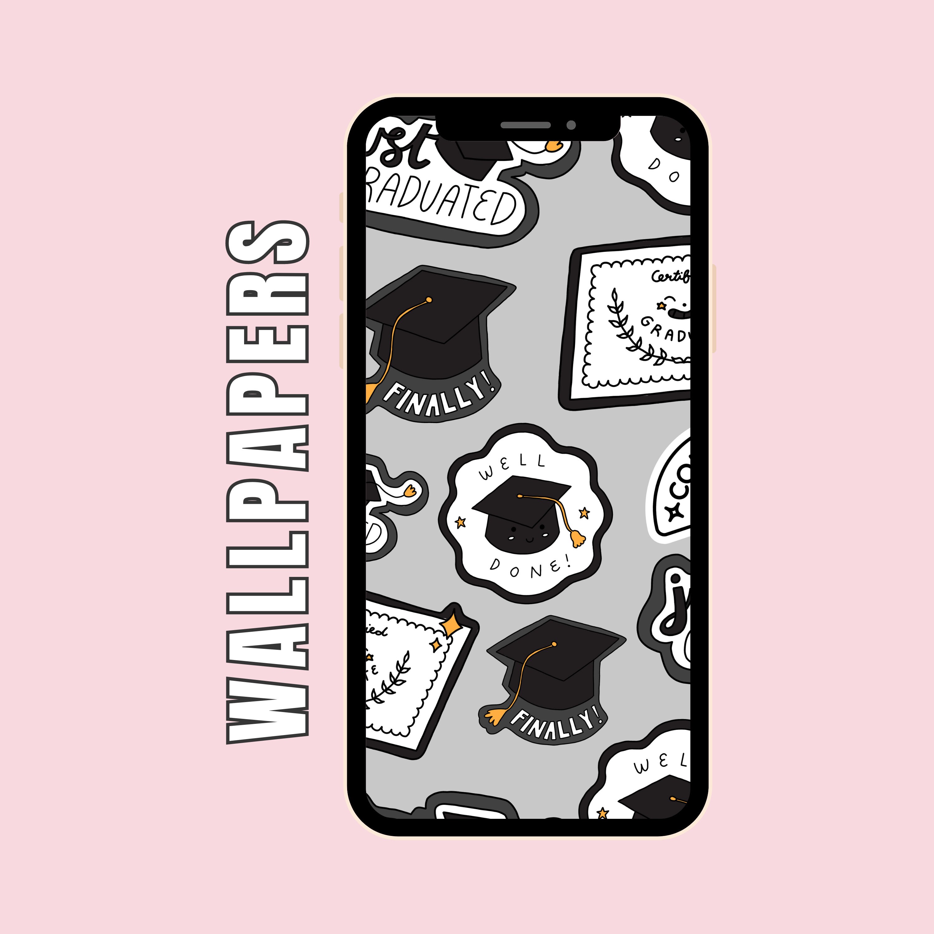 Seamless Graduation Digital Paper and Patterns Bundle Instant Download ...