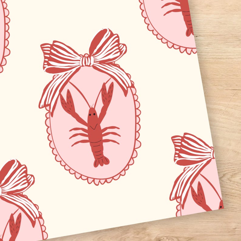 Seamless Cajun Crawfish Pattern | Digital Paper for Custom Crafts ...