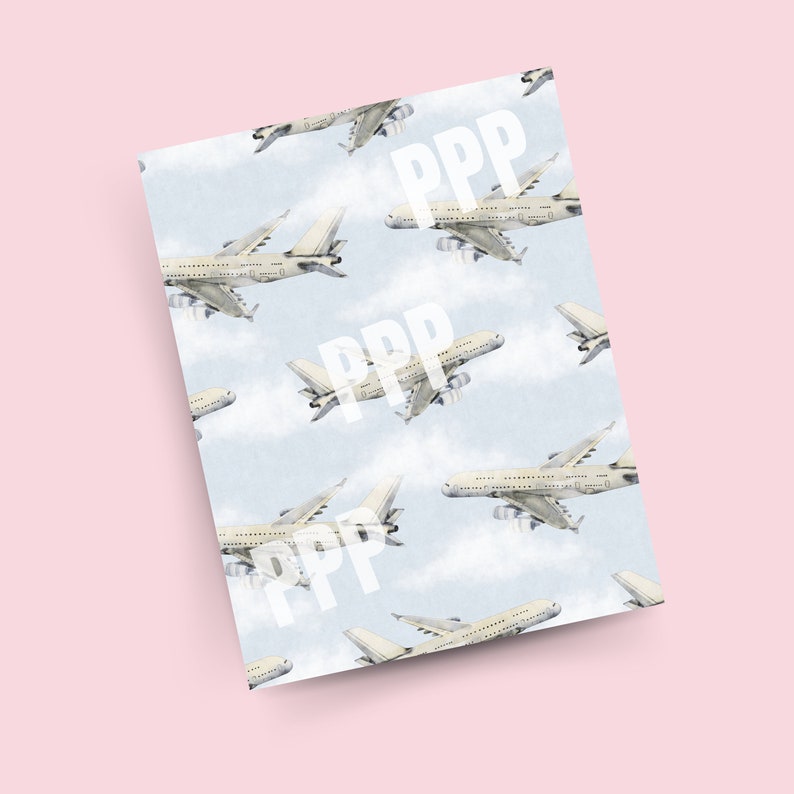 Seamless Airplane Digital Pattern | Instant Download, Watercolor ...