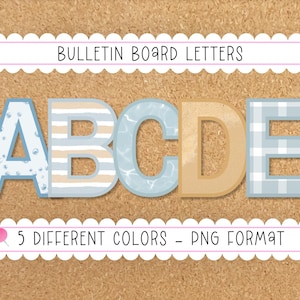 Printable Ocean Themed Bulletin Board Letters, PNG | Classroom Decor ...