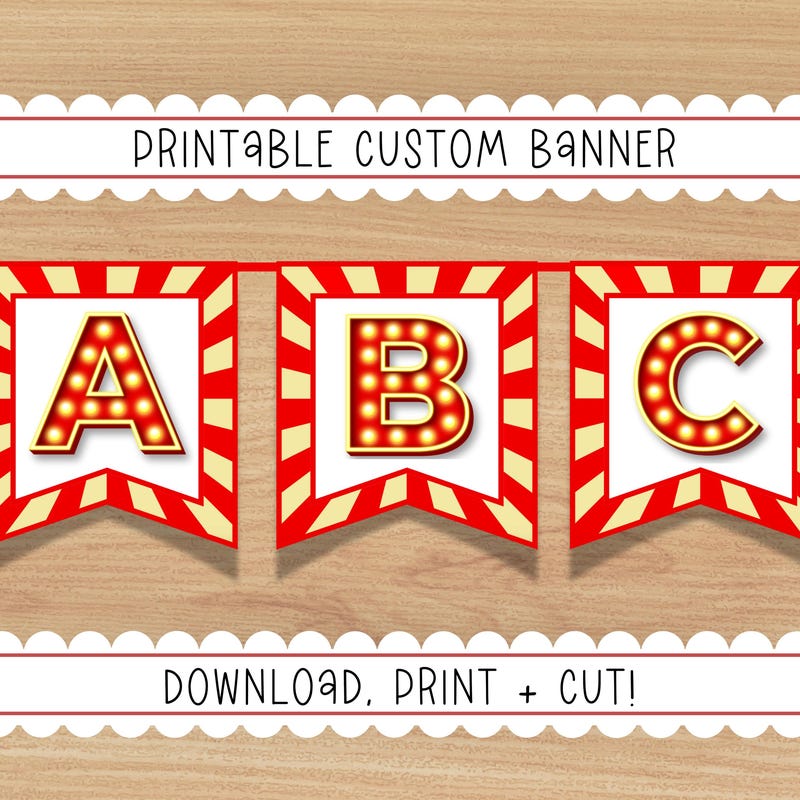 Carnival Letters - Etsy