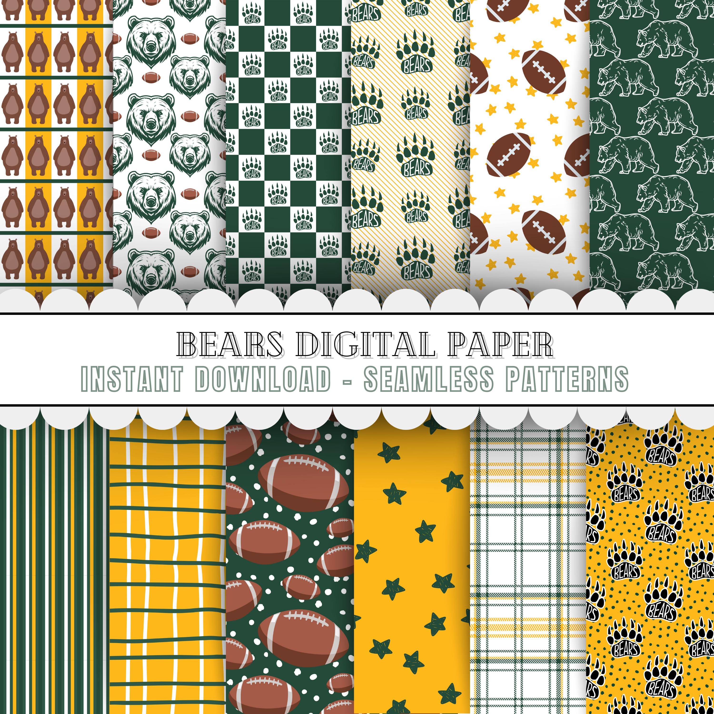 Bears Digital Paper Bundle | Seamless Digital Design Patterns | Instant ...