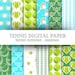 Seamless Tennis Digital Paper Bundle | Tennis Ball, Court, Patterns ...
