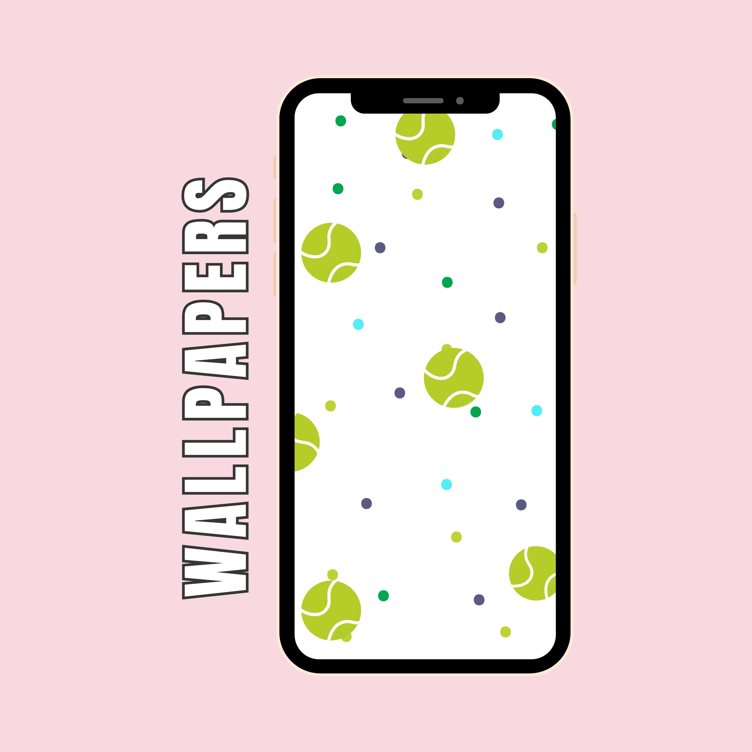 Seamless Tennis Digital Paper Bundle | Tennis Ball, Court, Patterns ...