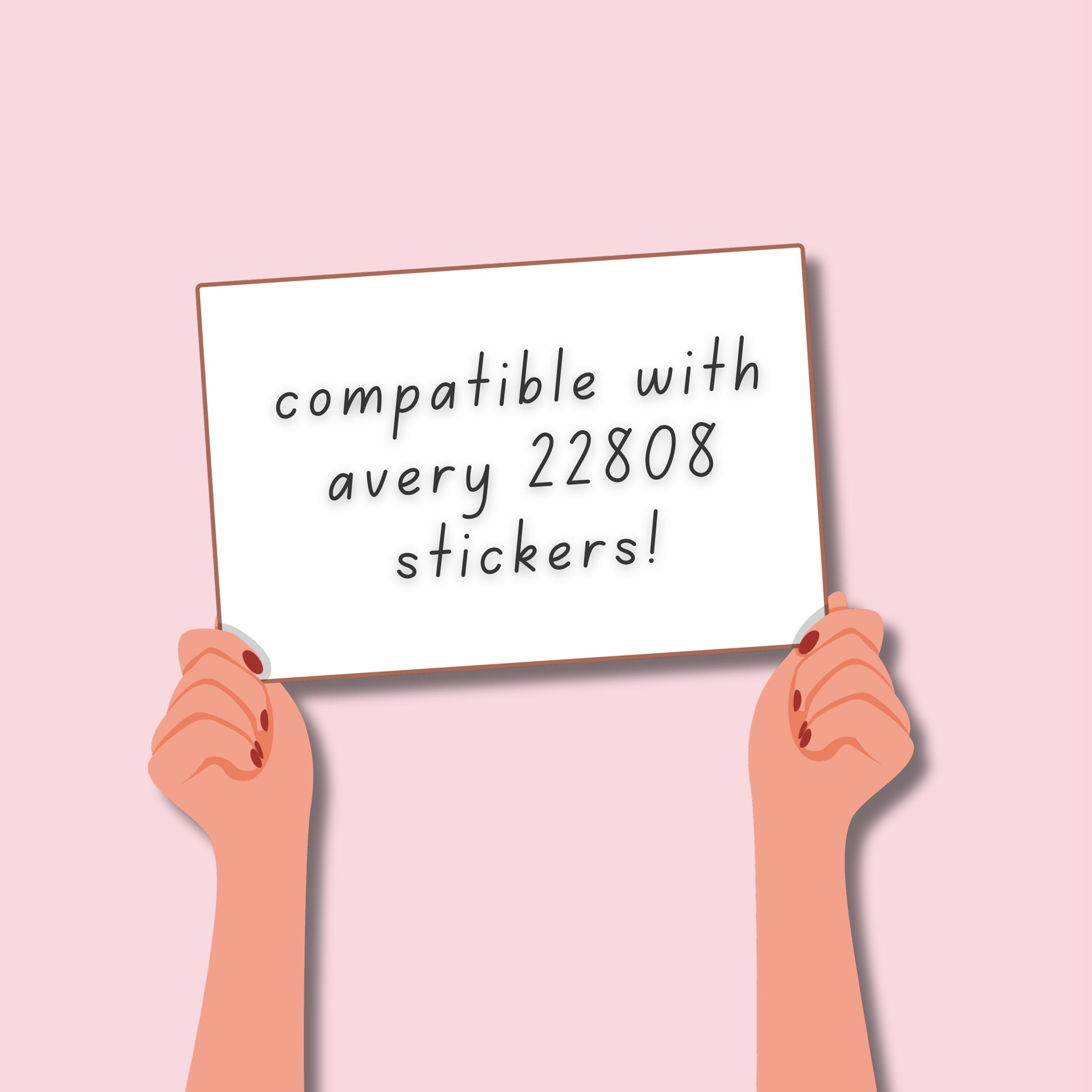 Printable 2.5 Inch Sticker Template | Instant Download, 22808 Sticker ...