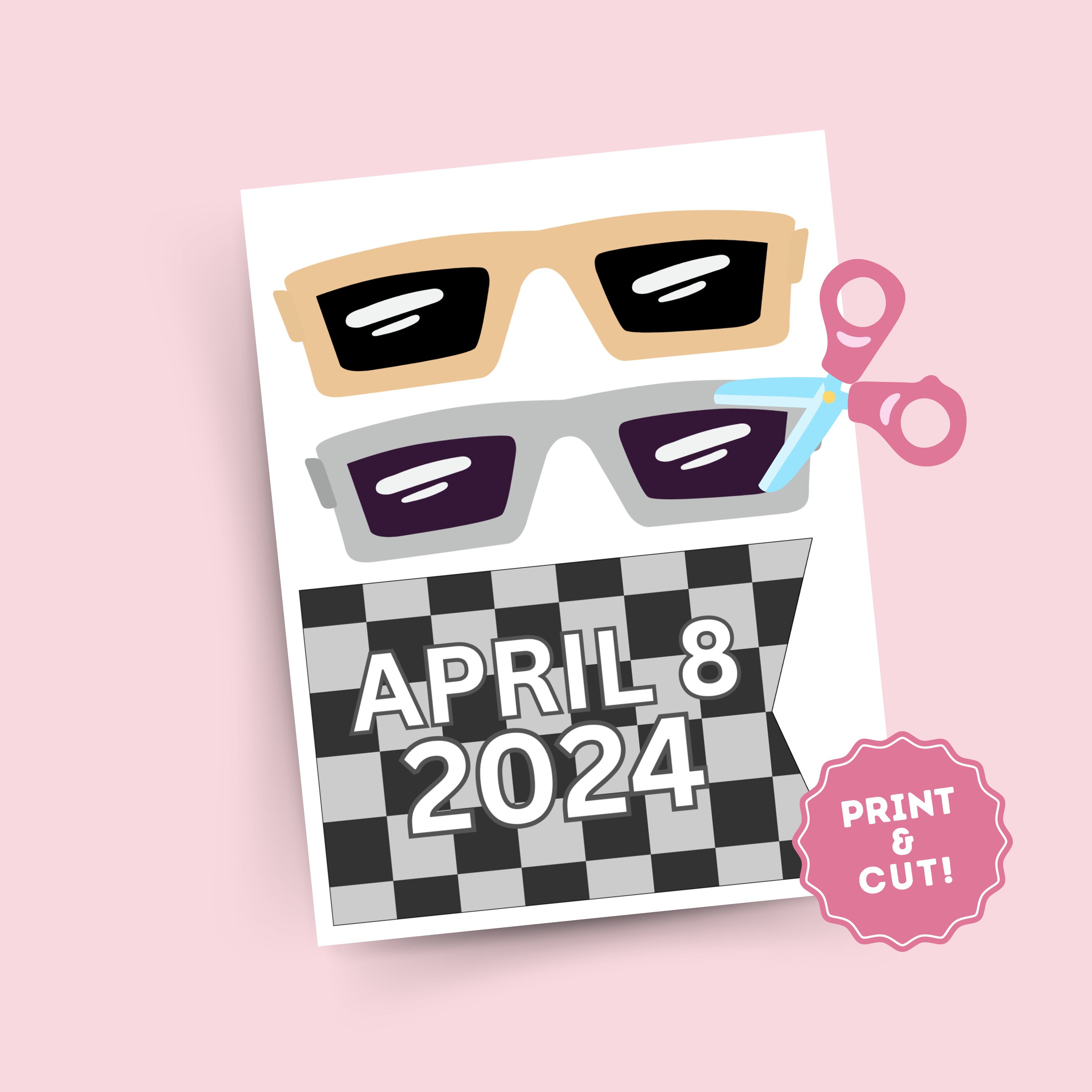 Printable 2024 Total Solar Eclipse Photo Props Signs Photo Booth Sticks ...