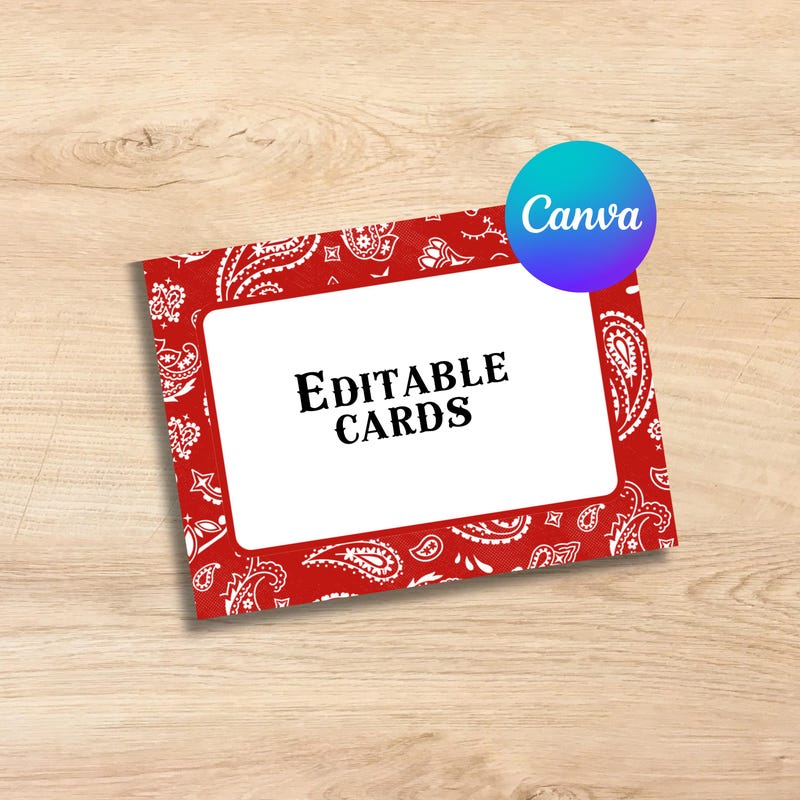 Western Food Label - Etsy