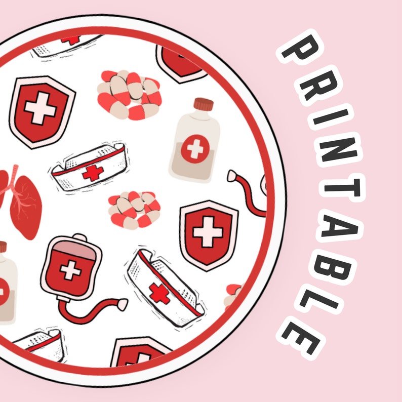 Printable National Nurses Day Cupcake Toppers | 2024 Happy Nurses Day ...