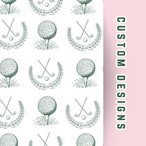 Golf Themed Digital Paper Bundle Instant Download Golfing Seamless ...