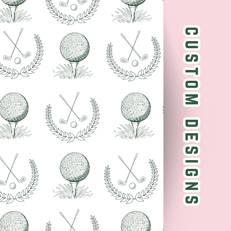 Golf Themed Digital Paper Bundle Instant Download Golfing Seamless ...