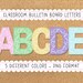 Printable Composition Book Pastel Bulletin Board Letters, PNG Instant ...