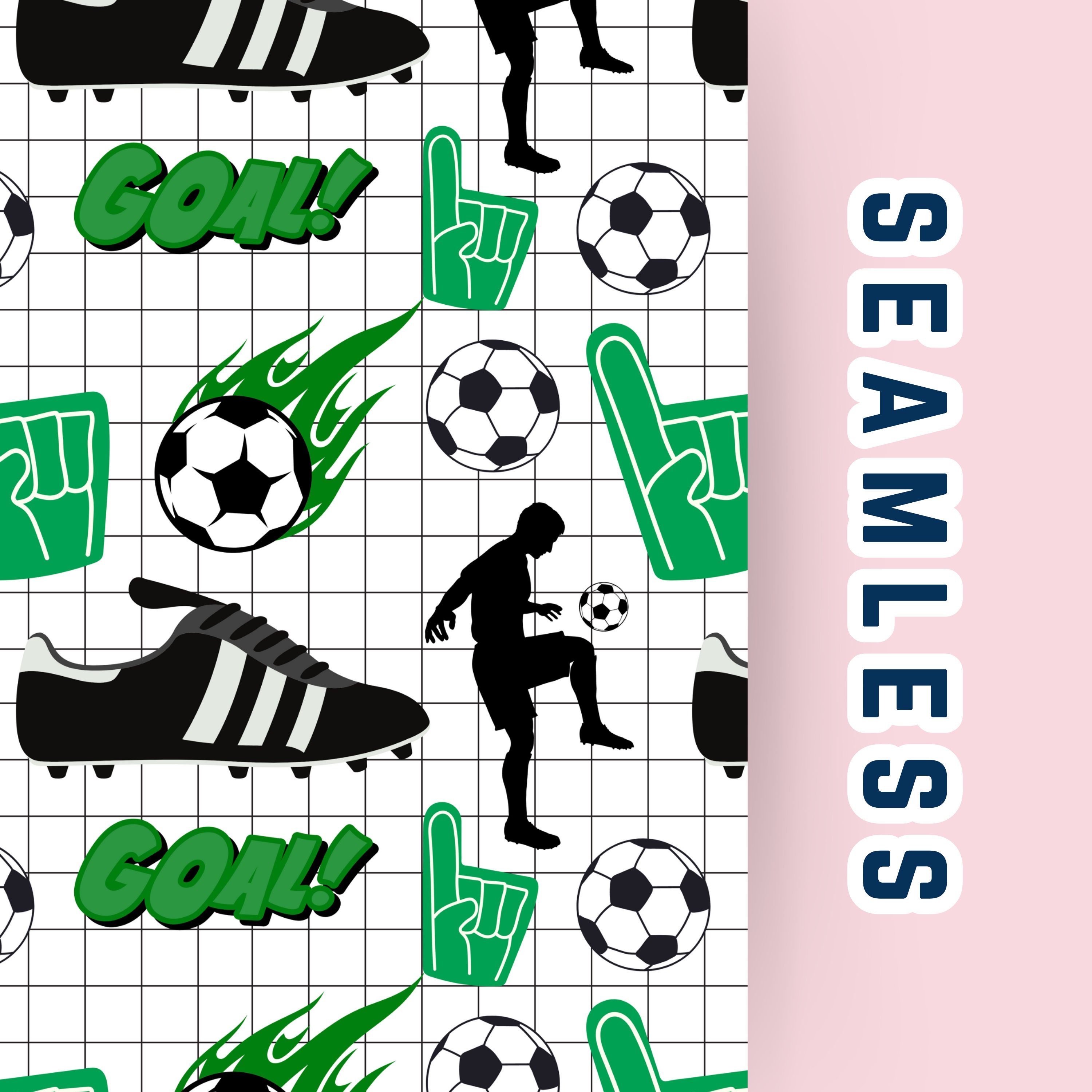 Seamless Soccer Digital Paper Bundle Instant Download, Printable ...