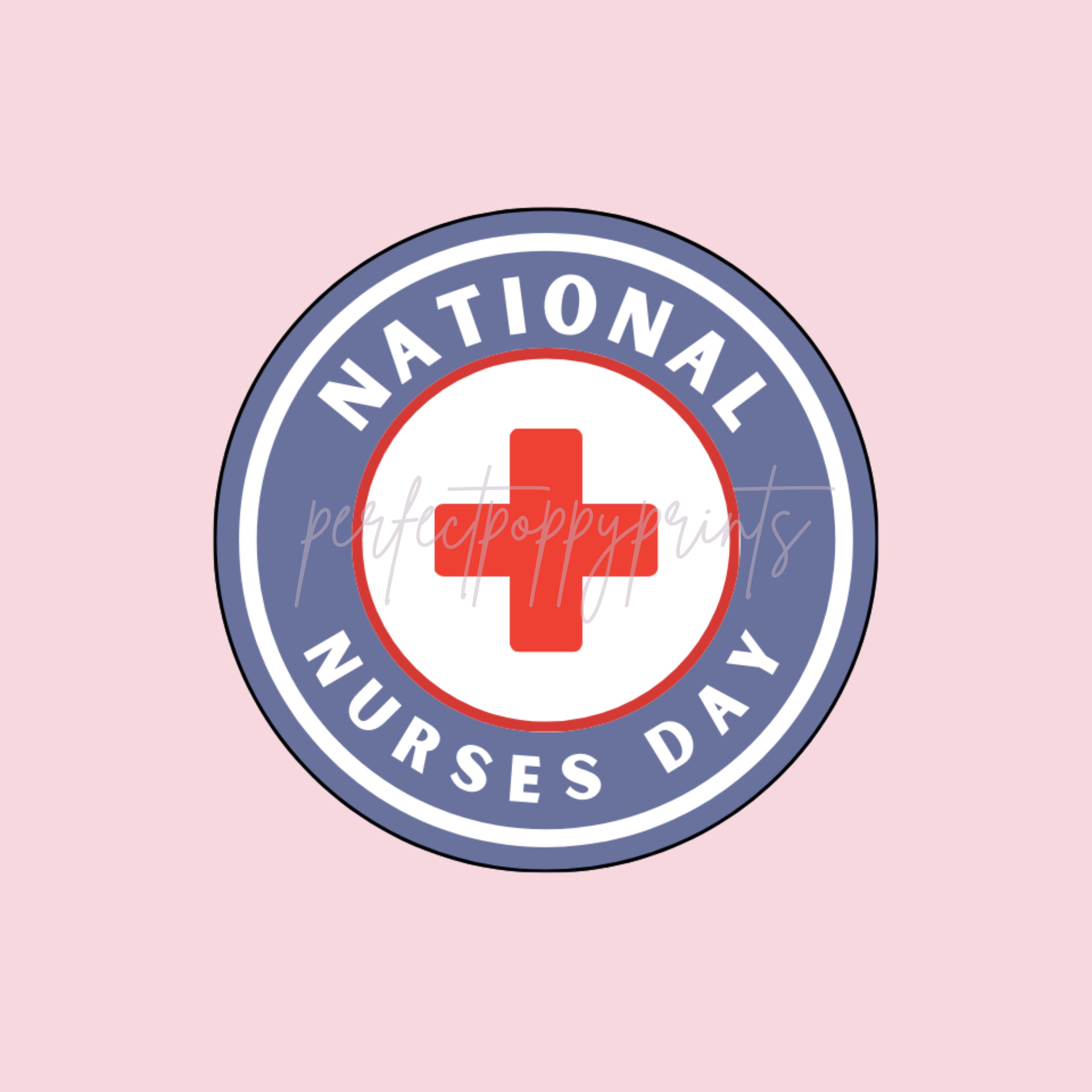 Printable Nurses Day Stickers National Nurses Day Thank You Stickers ...