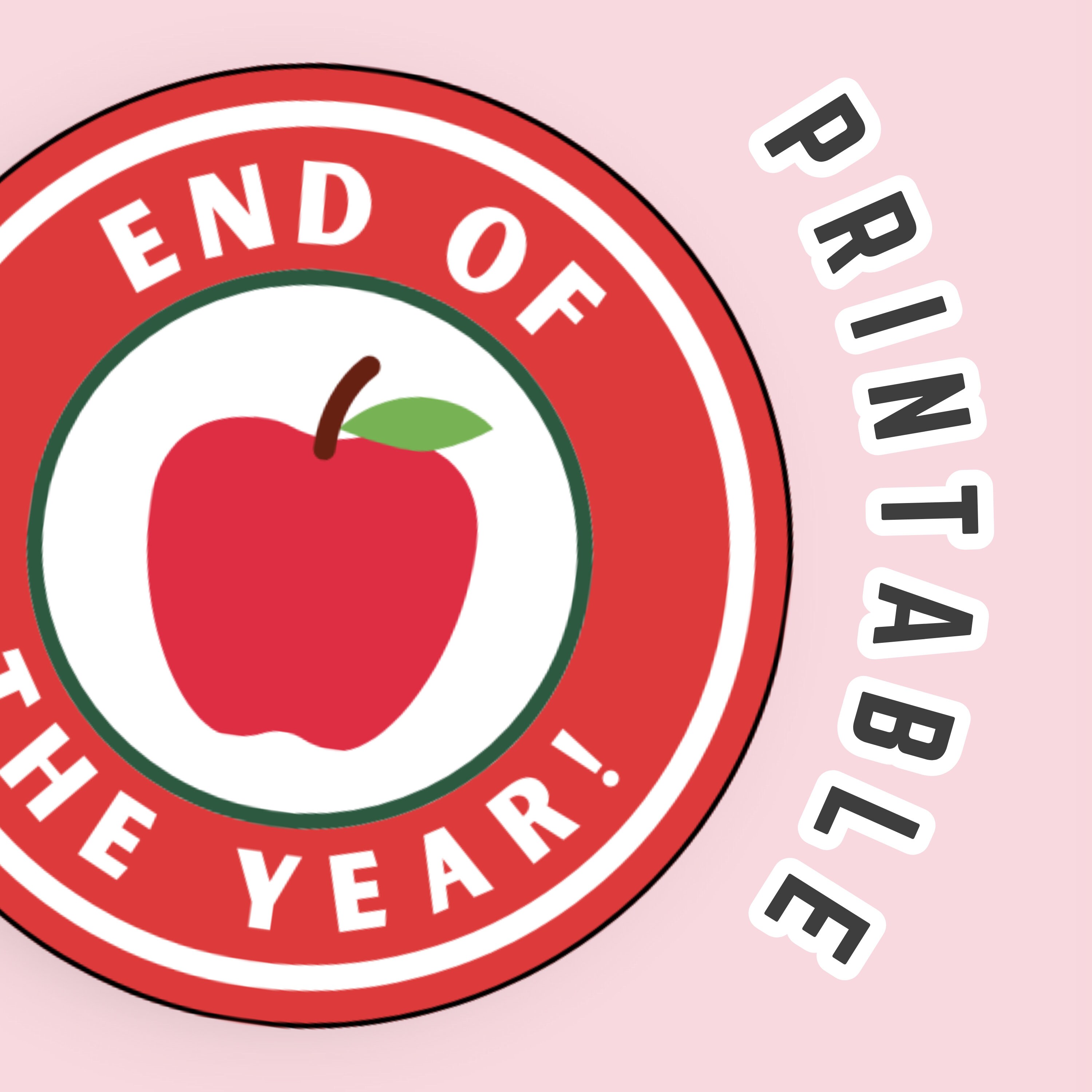 Printable Last Day of School Cupcake Toppers | Instant Download End of ...