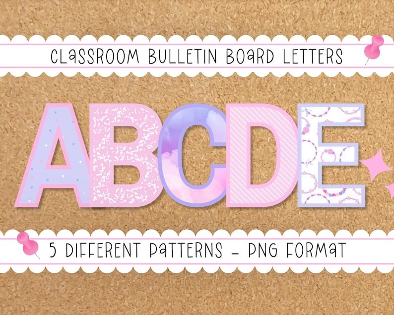 Printable Swiftie-themed Bulletin Board Letters, PNG | Classroom Decor ...