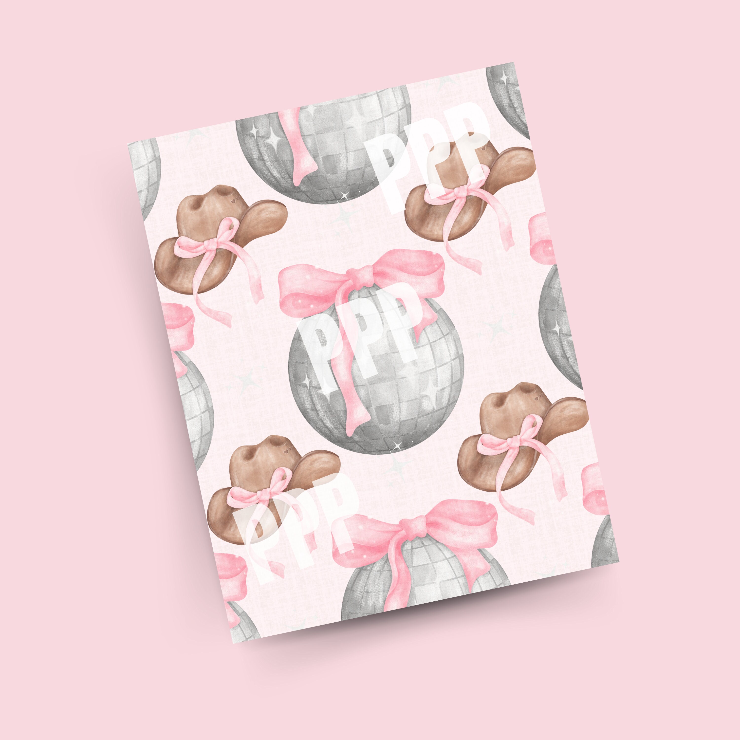 Seamless Disco Cowgirl Pattern | Instant Download, Printable Digital ...