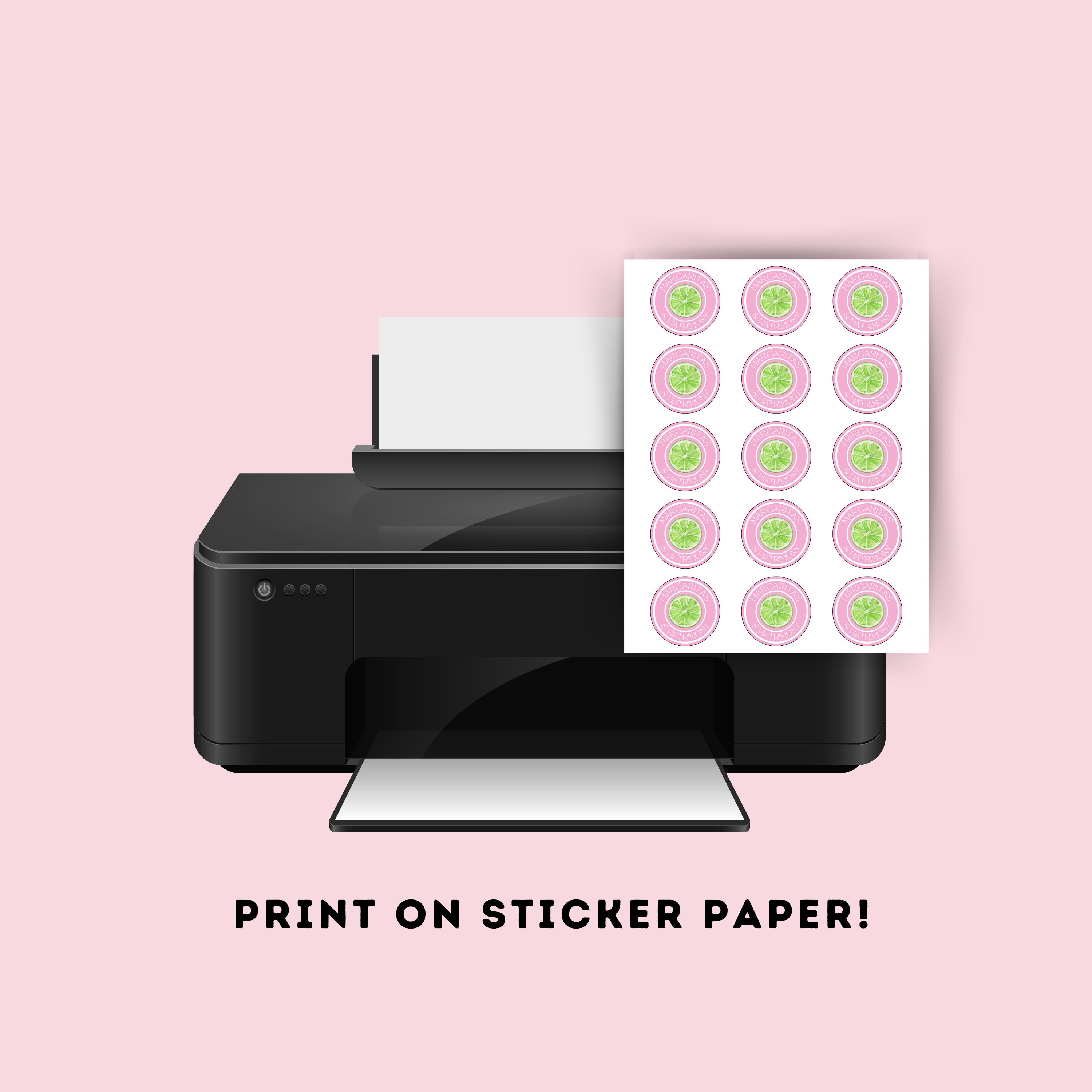 Printable Gelatin Shot Stickers for Margs and Matrimony Themed ...
