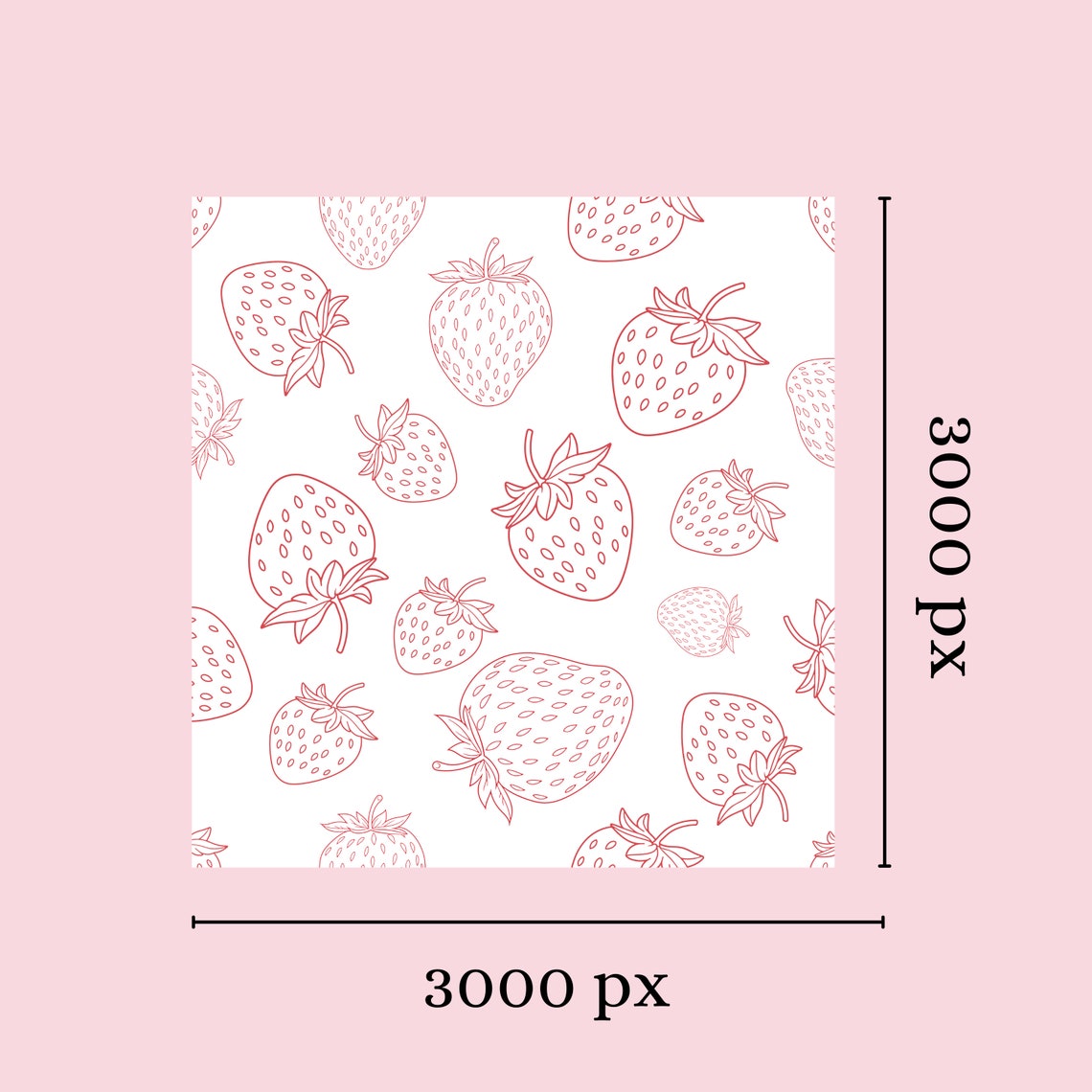 Instant Download Strawberry Digital Paper Bundle | Unique Strawberry ...