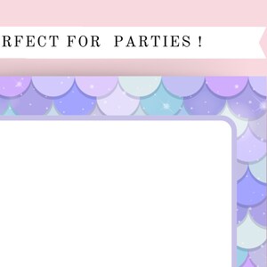 Printable Mermaid Theme Food Labels, Name and Table Cards | Instant ...