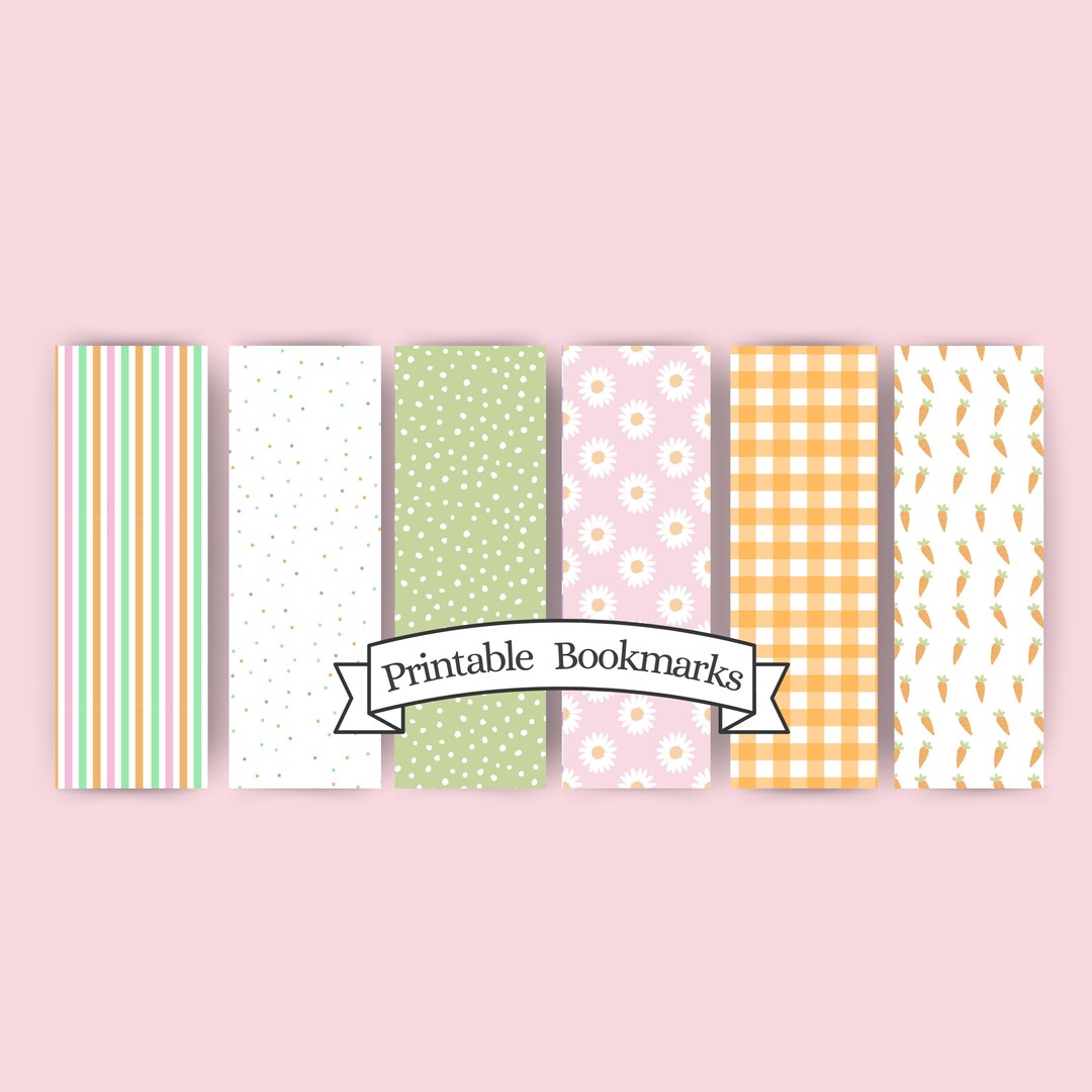 Spring Easter Printable Bookmarks DIY Easter Activities Printable Easter Games Reading ...