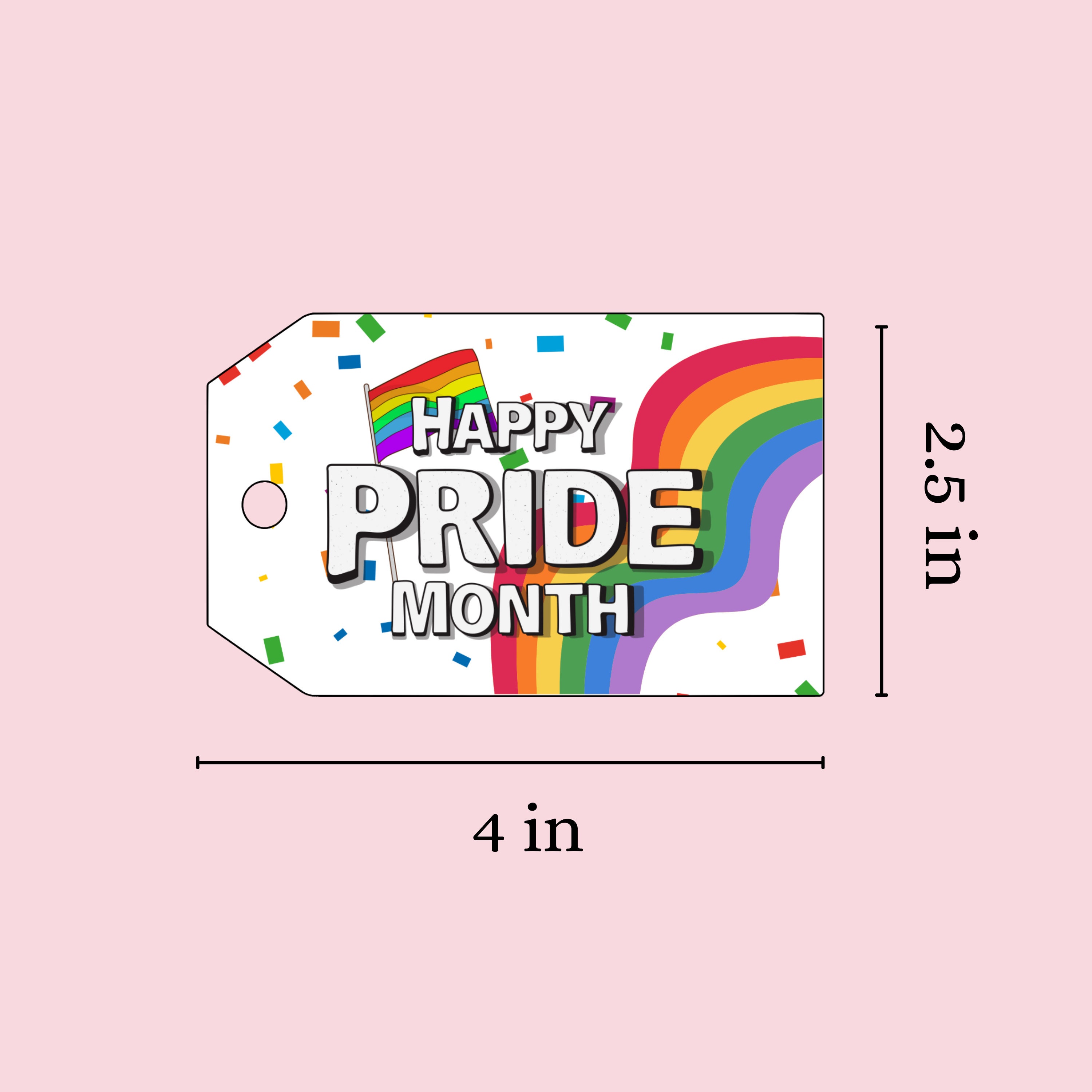 Printable Pride Month Tags | Instant Download, Printable Gift Tags for ...