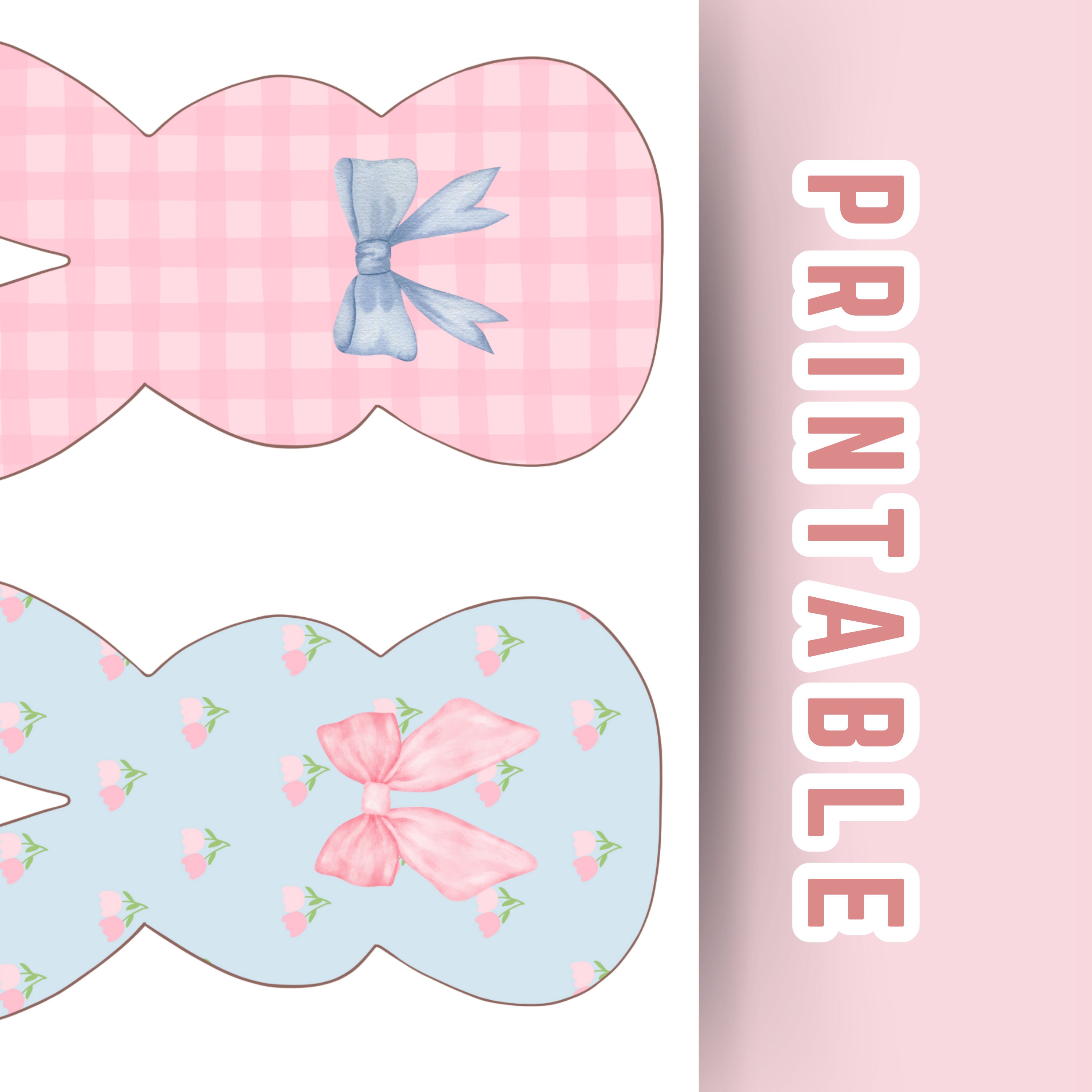 Printable Girly Easter Photo Props | Cute Signs for Easter Baskets ...