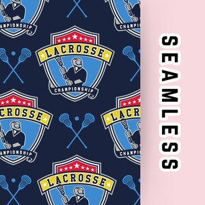 Seamless Lacrosse Digital Paper Bundle | Boys, Girls Lacrosse Team ...