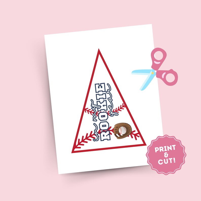 Printable Rookie Year Cake Topper, Banner, High Chair 1st Baseball ...