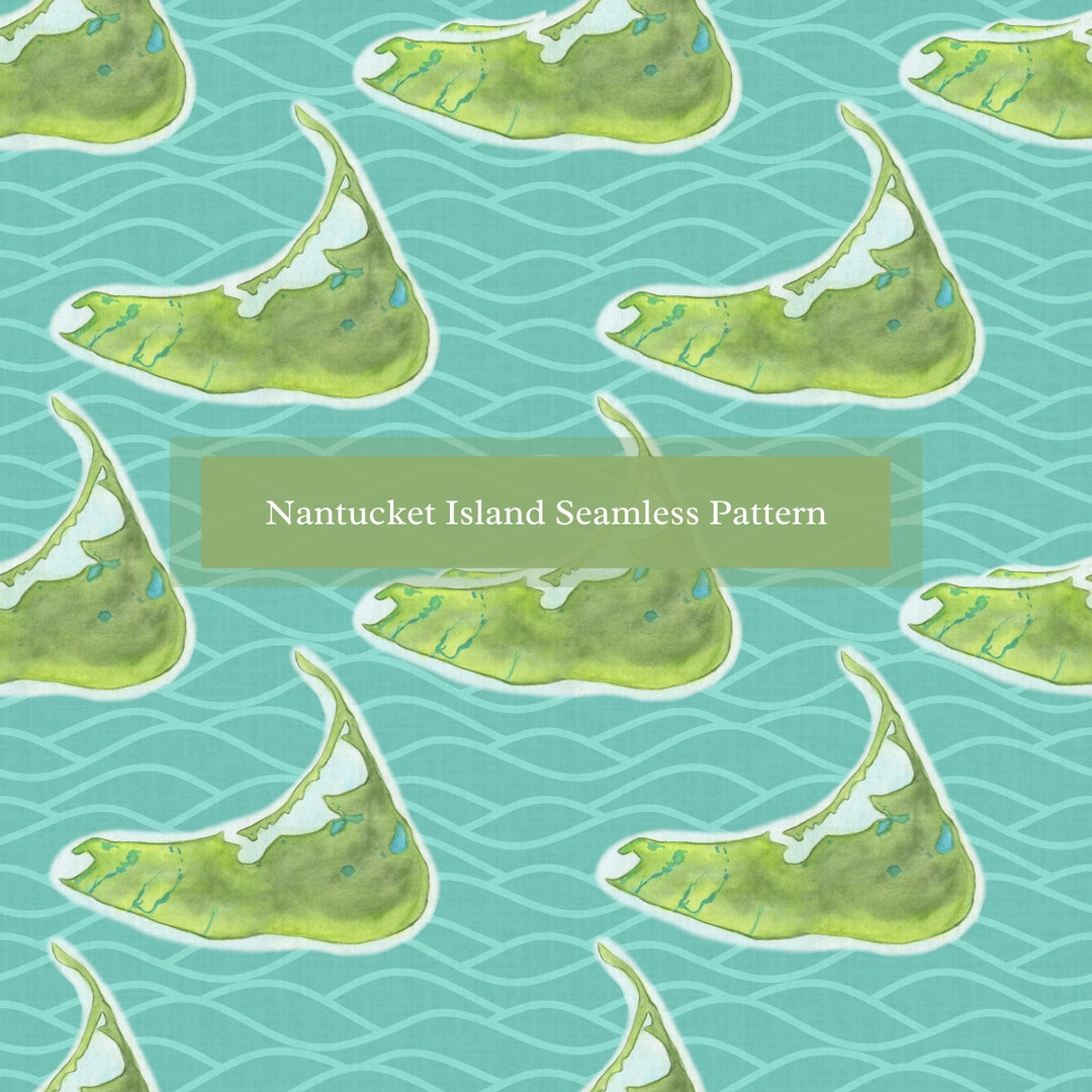 Nantucket Seamless Digital Paper Pattern | Instant Download, Printable ...