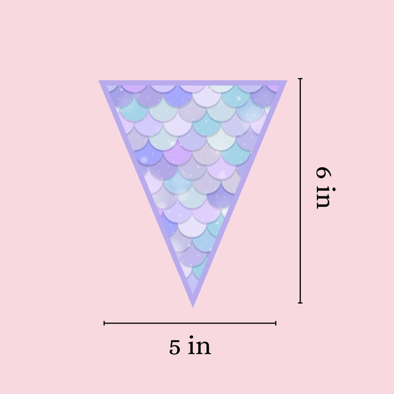 Printable Mermaid Themed Banner Mermaid Party Banner Birthday Party ...