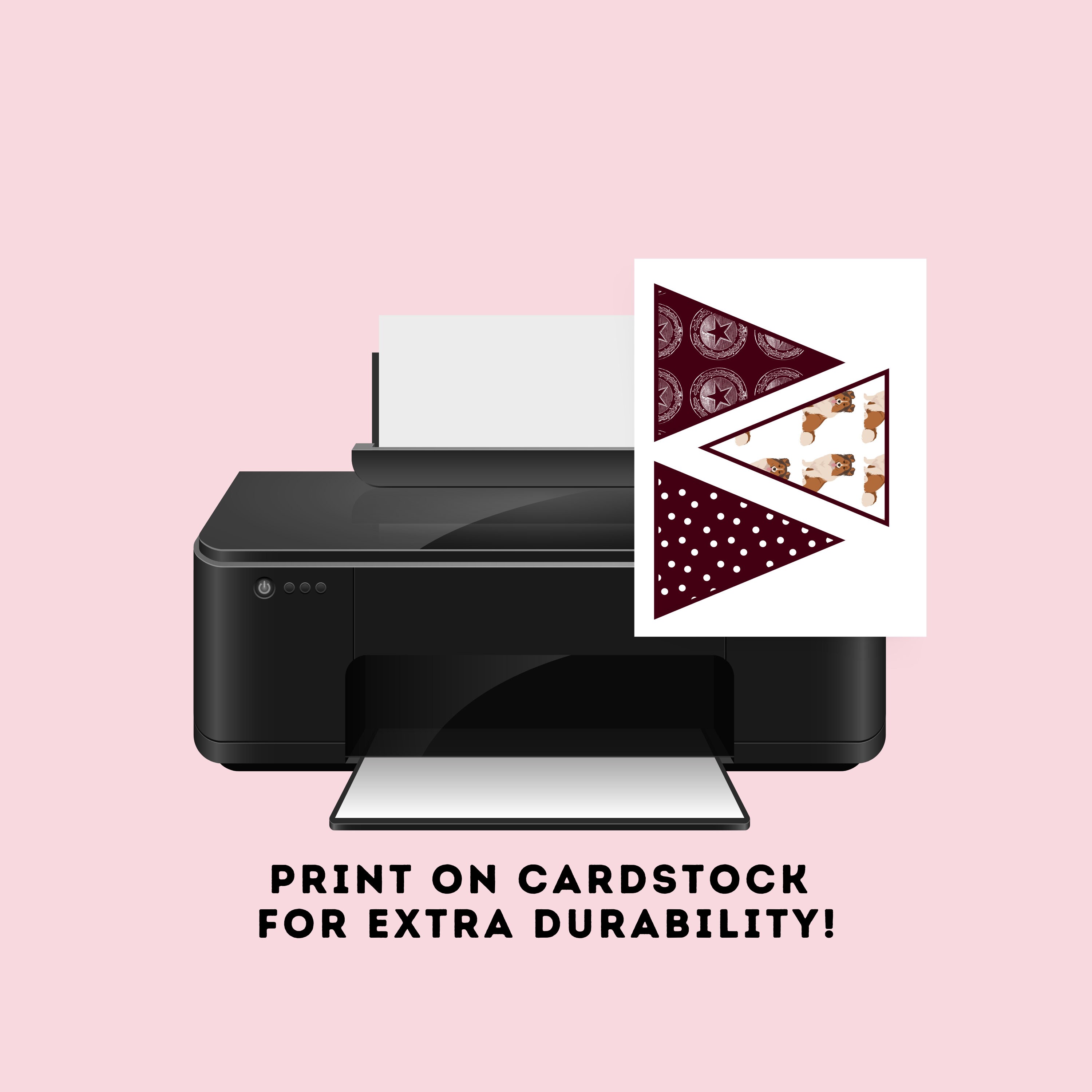 Printable Maroon Party Banner Perfect for University Football Game Day ...