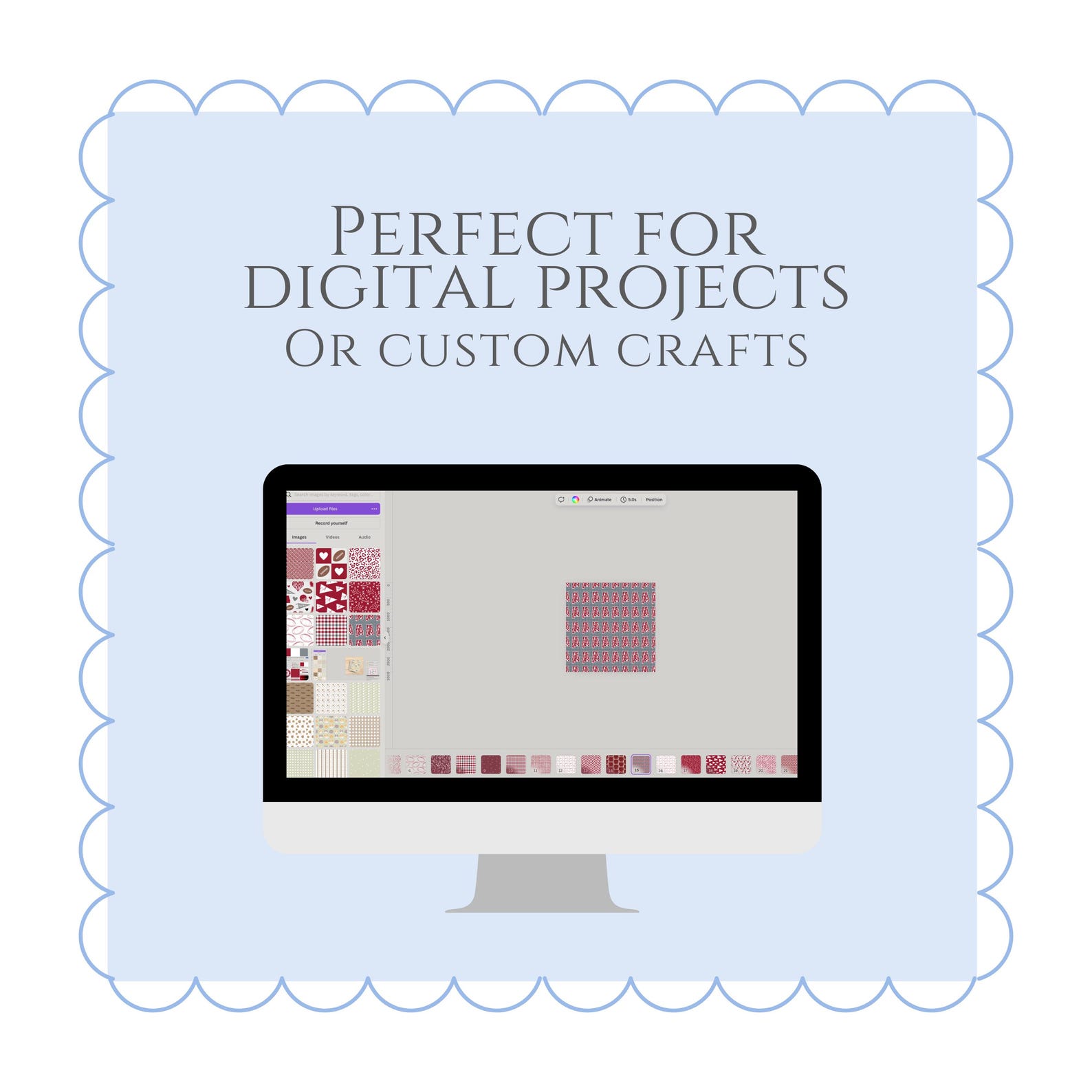 Alabama Seamless Digital Paper Bundle | Printable, Crimson Football ...