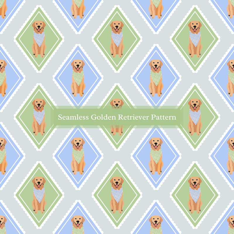 Scalloped Bandana Dog - Etsy