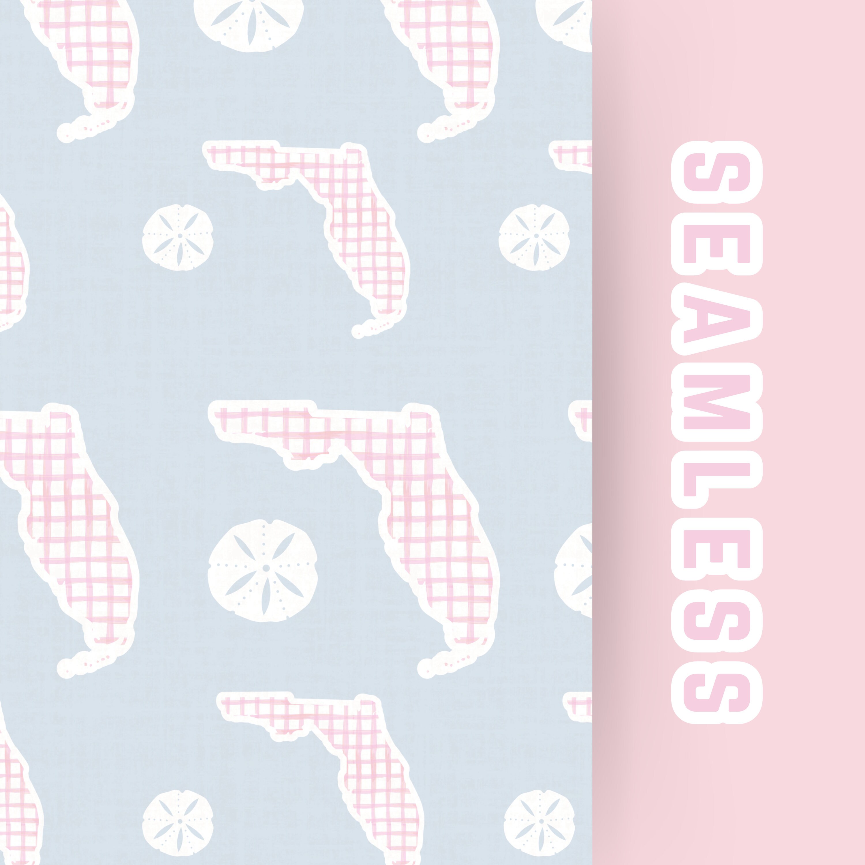 Seamless Florida Pattern, PNG Instant Download Digital Paper ...