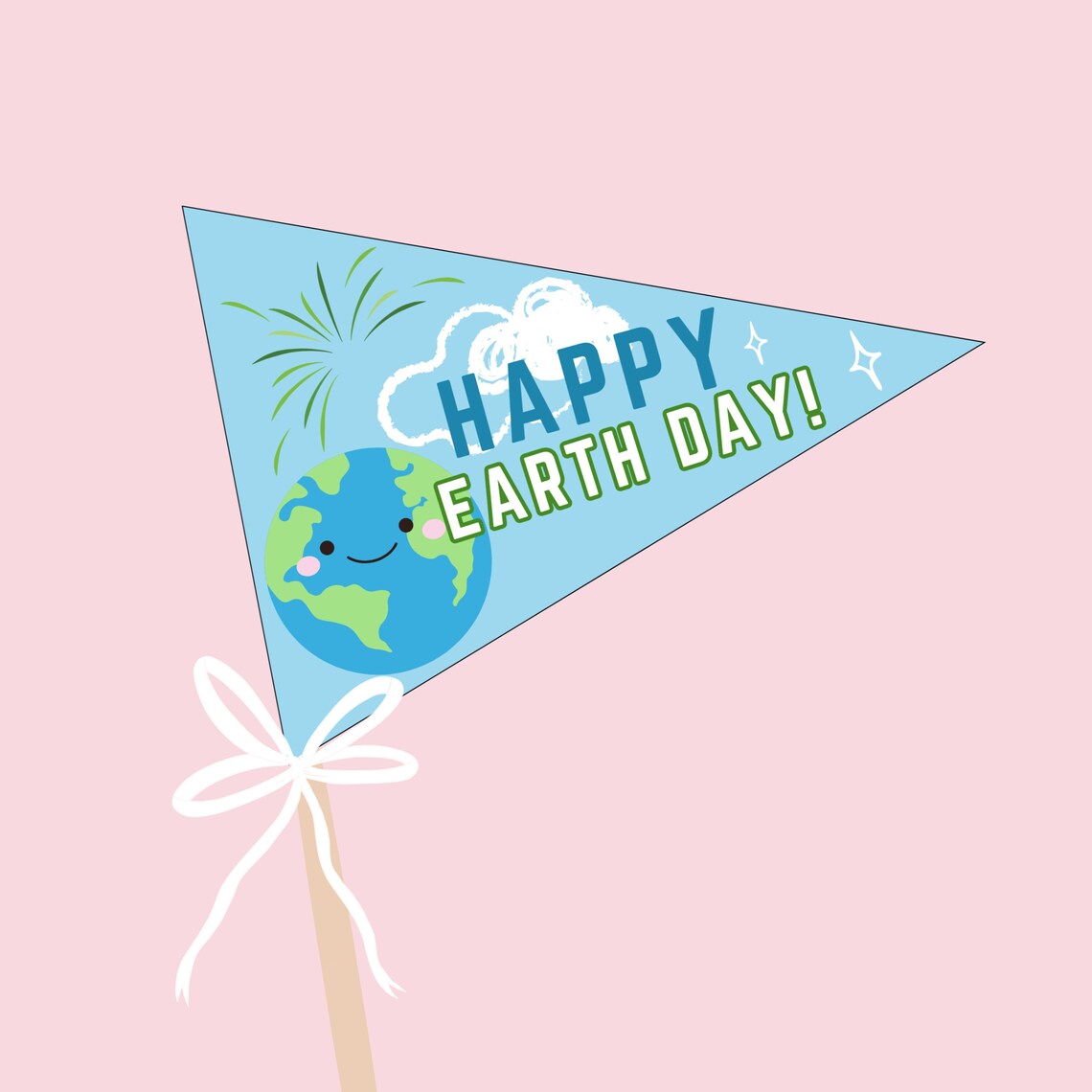 Printable Earth Day Pennants for Kids Instant Download Earth Day ...