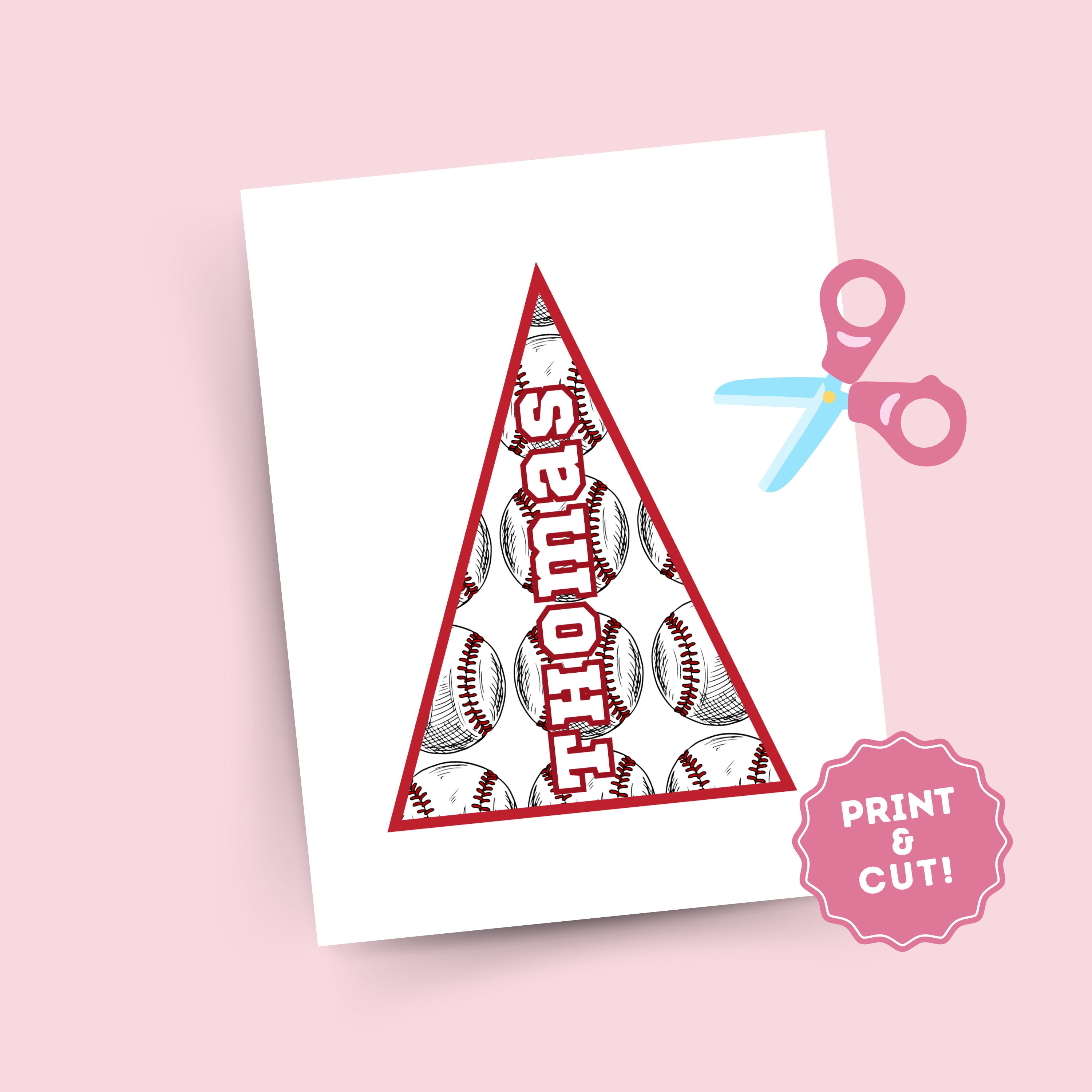 Custom, Printable Signs for Baseball Team Players Snack Bags, Baseball ...