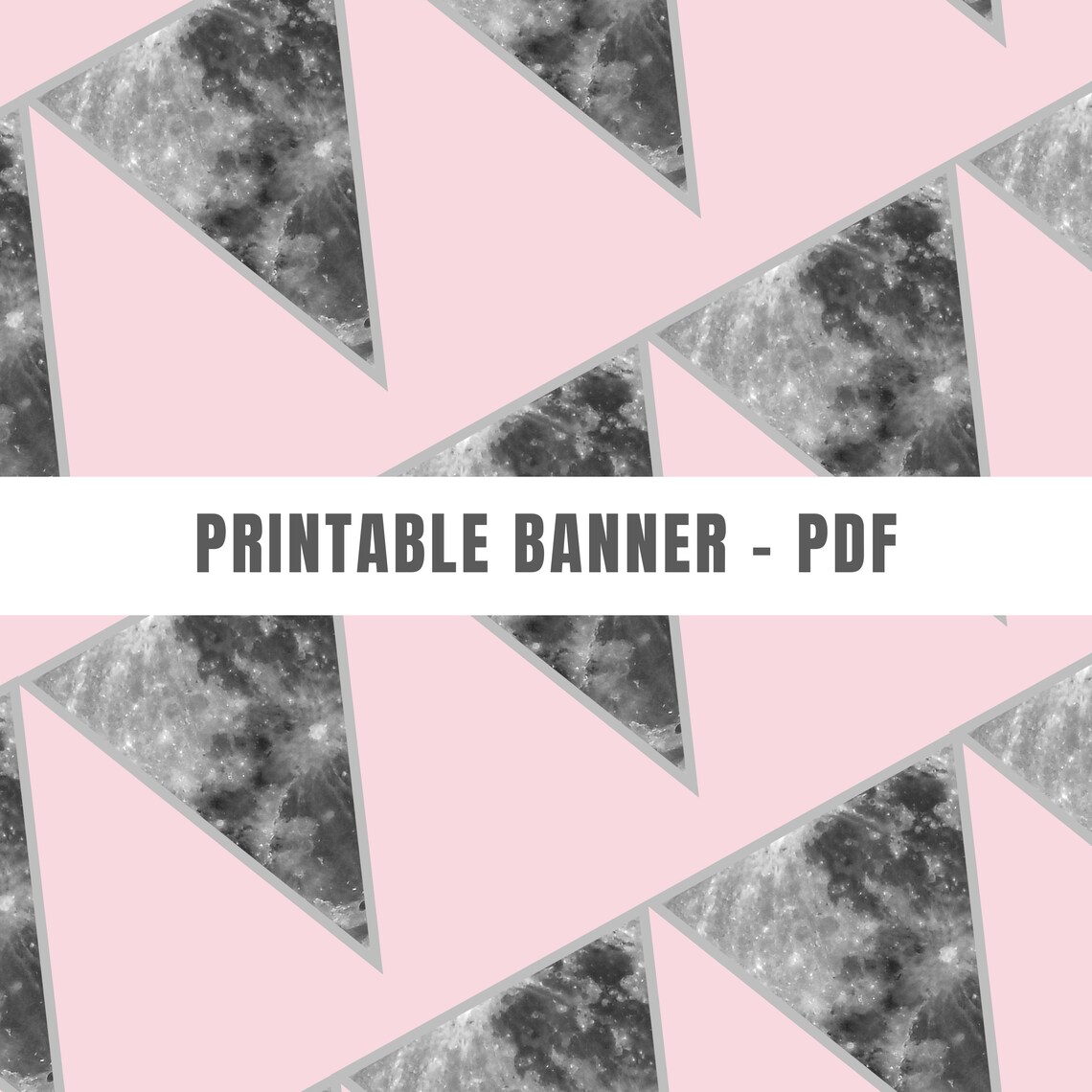 Printable Moon Banner Instant Download and Printable Banner for Total ...