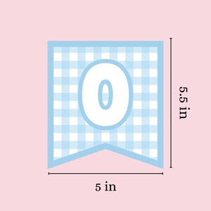 Printable Welcome Home Banner, Blue Gingham Pattern, PDF, PNG | New ...