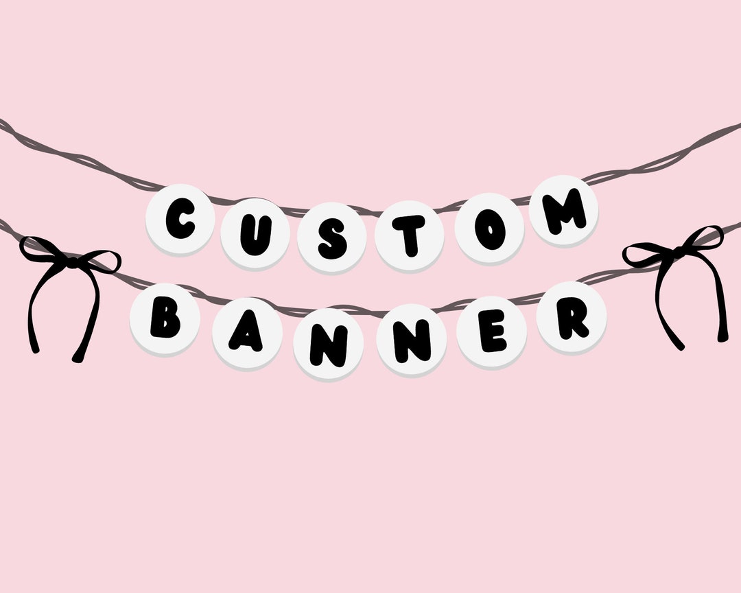 Custom Printable Bead Banner | Instant Download Birthday Era Bead PNG ...