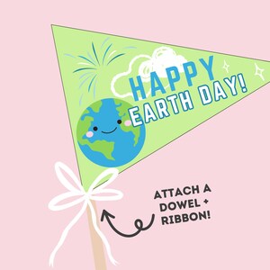 Printable Earth Day Pennants for Kids Instant Download Earth Day ...