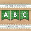 Bunting Only // Football Party Decorations // Customizable Downloadable ...
