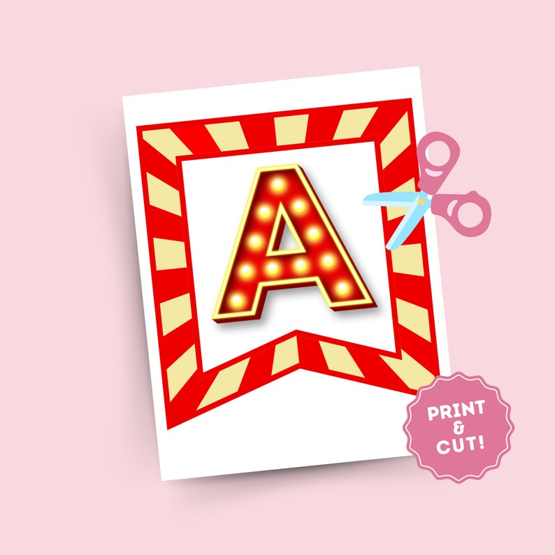 Custom Circus Themed Banner Instant Download, Printable Carnival ...