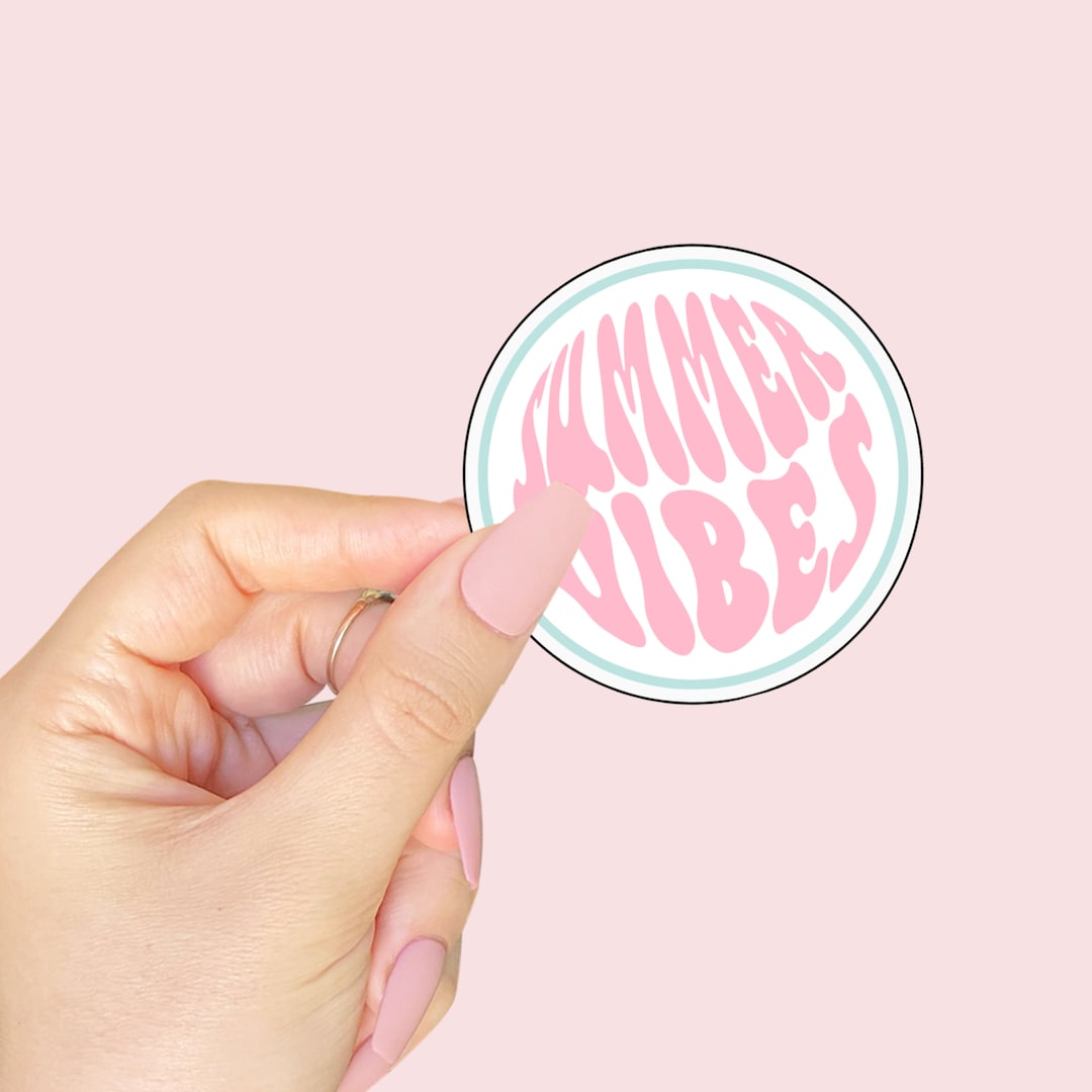 Printable Summer Vibes Stickers | 22807 Stickers for Kids | Jello Shots ...