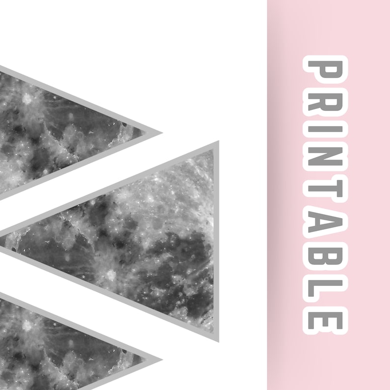 Printable Moon Banner Instant Download and Printable Banner for Total ...