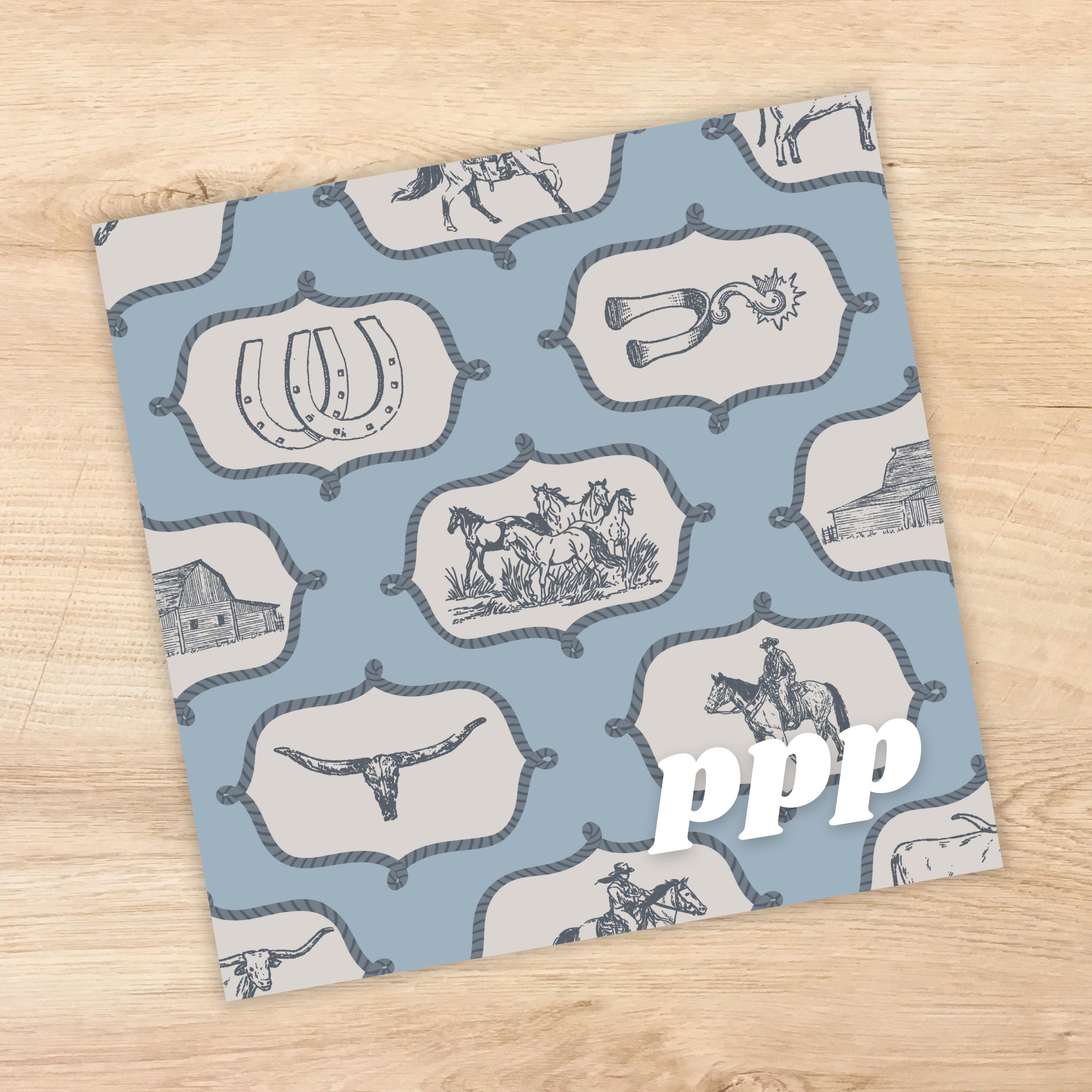 Seamless Cowboy Pattern | Digital Paper, Horse Riding, Lasso ...