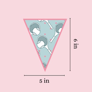 Printable Girly Tennis Banner | Instant Download, Preppy Tennis Match ...