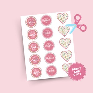 Printable Mother's Day Cupcake Toppers | Instant Download World's Best ...